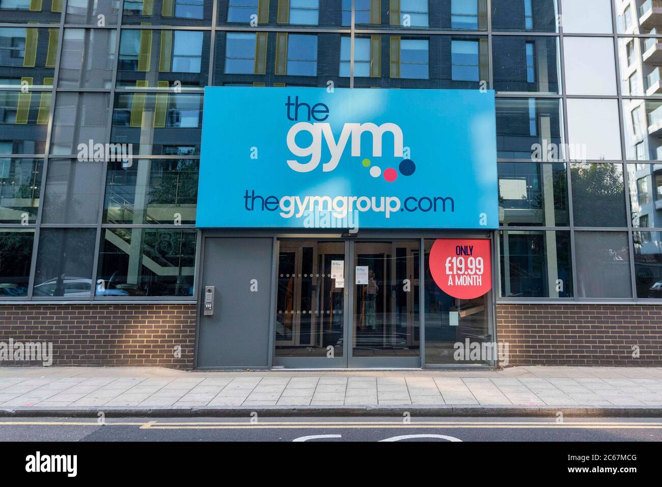 The Gym Group in Lewisham seen with shut doors.Gyms & indoors swimming ...