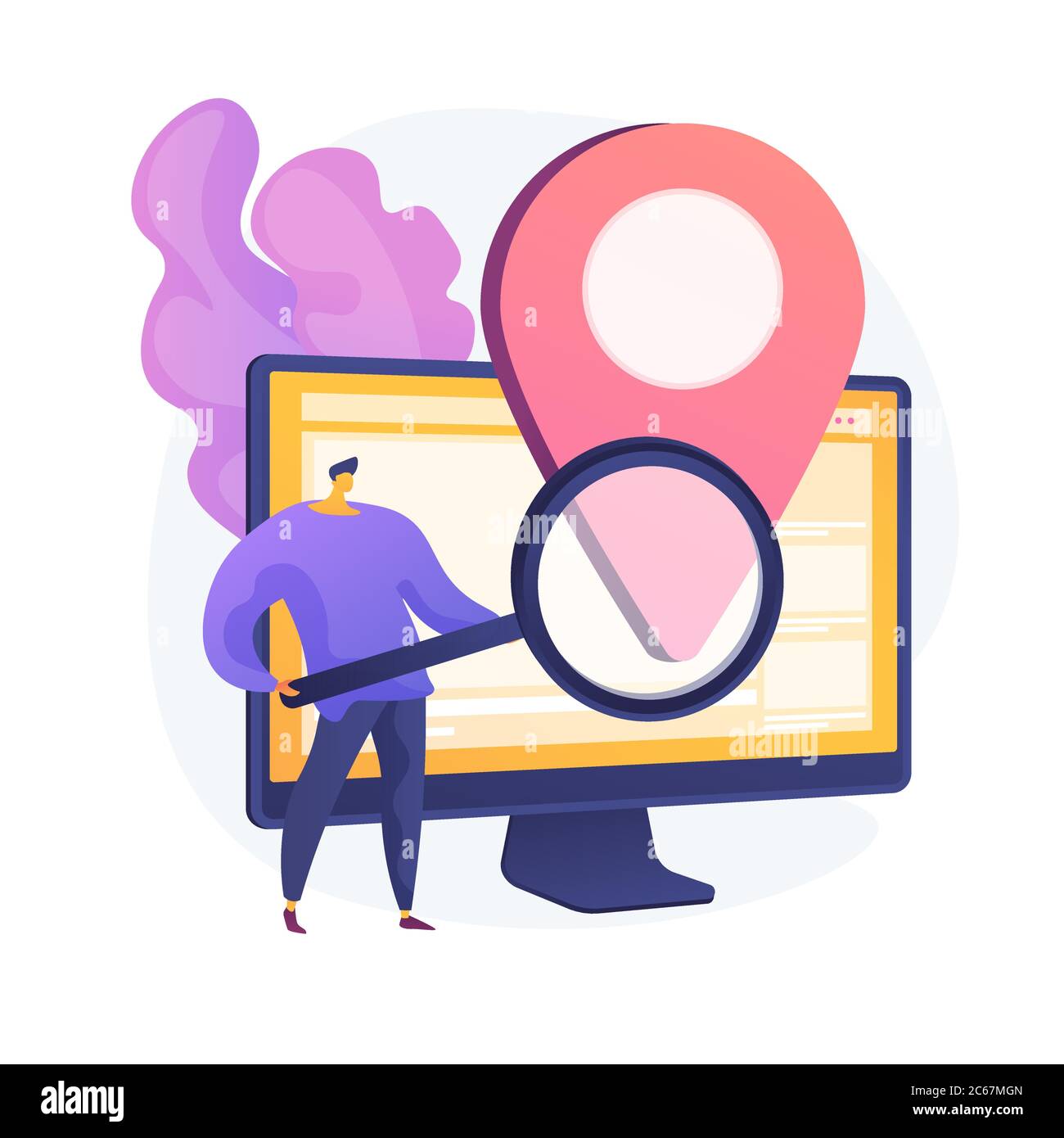 Location based advertisement vector concept metaphor Stock Vector Image ...