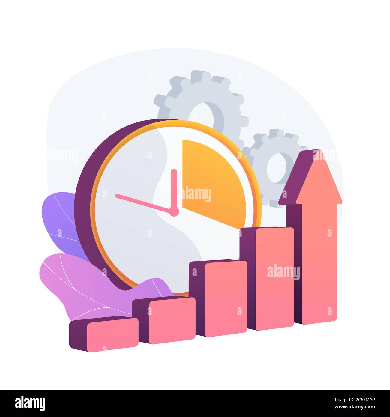 Effective time managementt vector concept metaphor Stock Vector Image ...