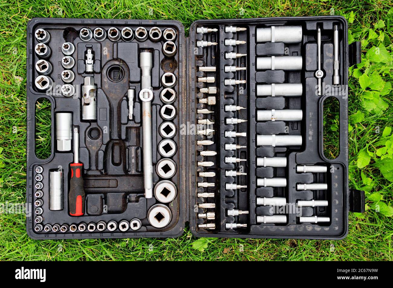 Set of tools for car repair Stock Photo - Alamy