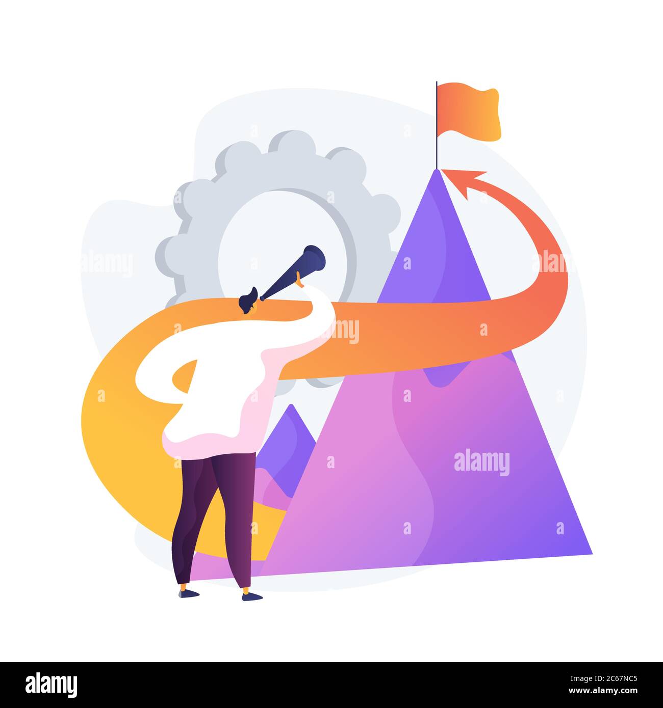 Target setting metaphor Stock Vector Images - Alamy