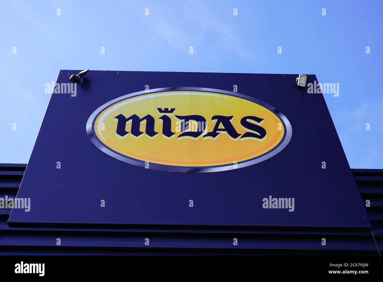 Bordeaux , Aquitaine / France - 07 05 2020 : Midas logo text and shop ...