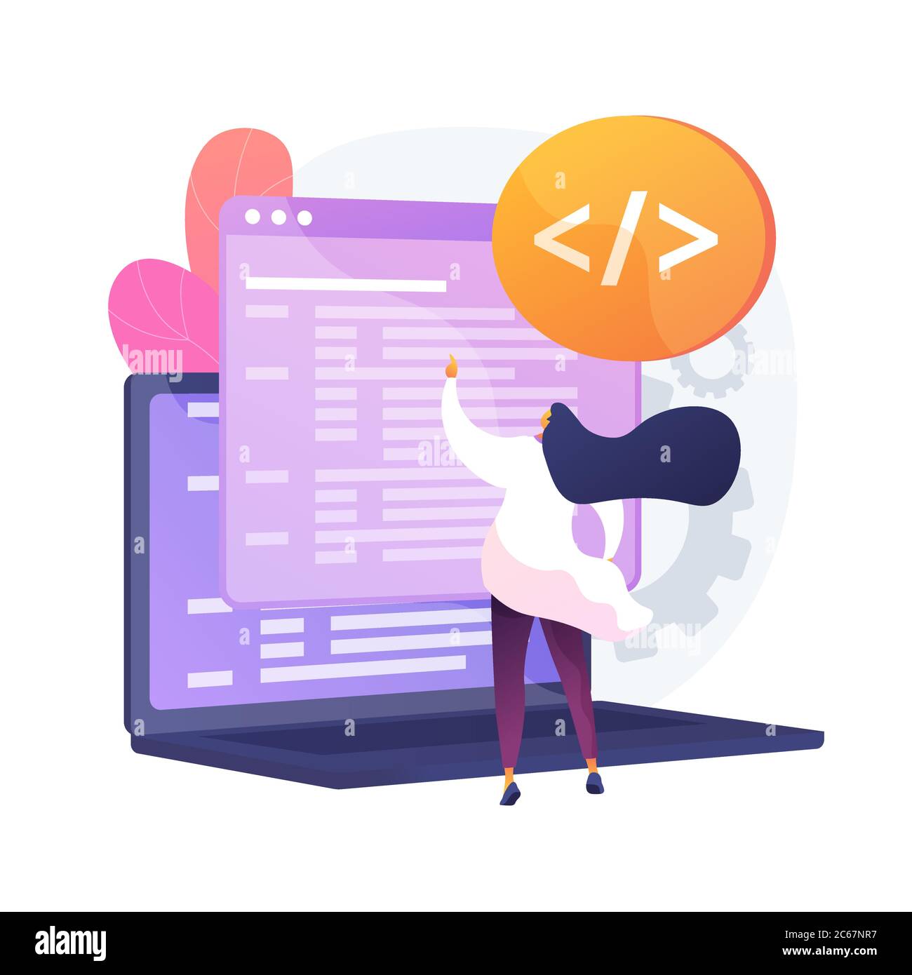 Custom style script vector concept metaphor Stock Vector Image & Art ...