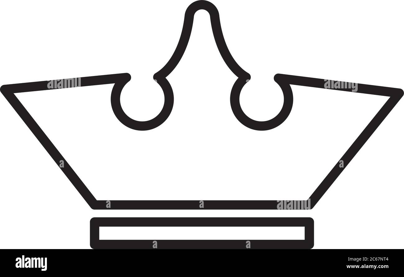 royal crown of mural line style icon vector illustration design Stock ...