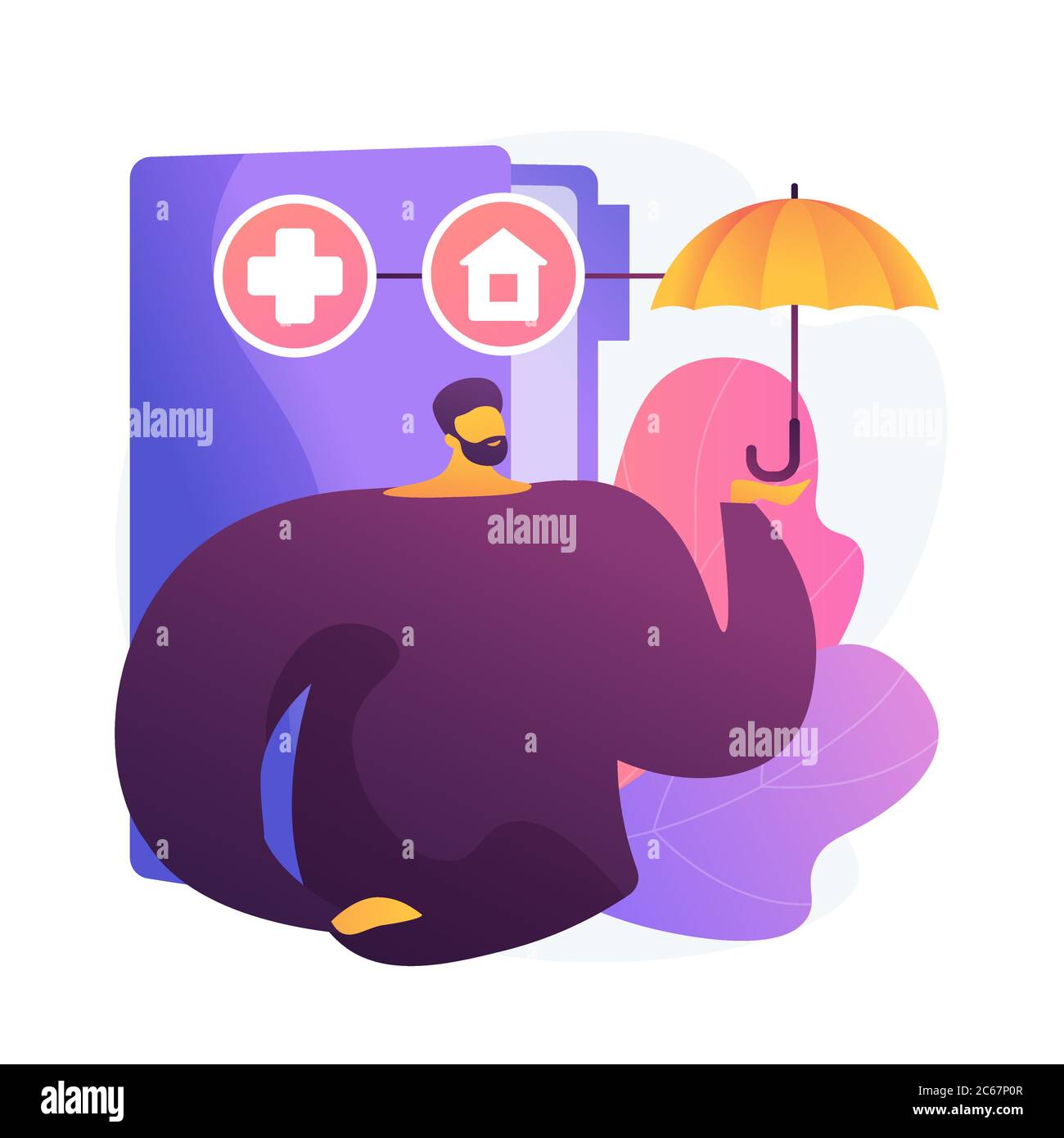 Life insurance icon cartoon Stock Vector Images - Alamy