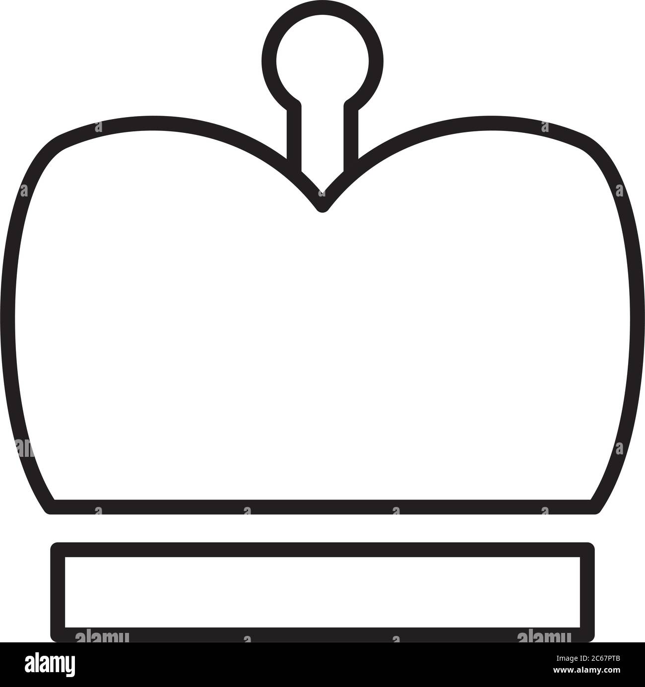 royal crown of prince line style icon vector illustration design Stock ...