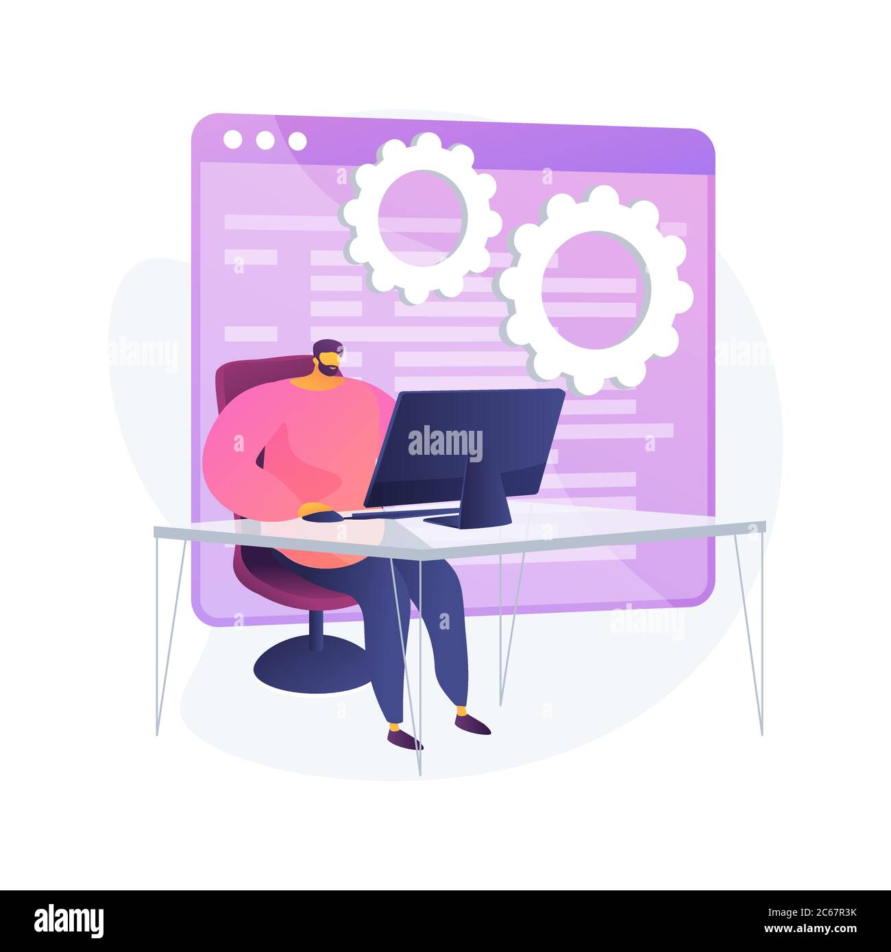 Information technology courses vector concept metaphor Stock Vector ...