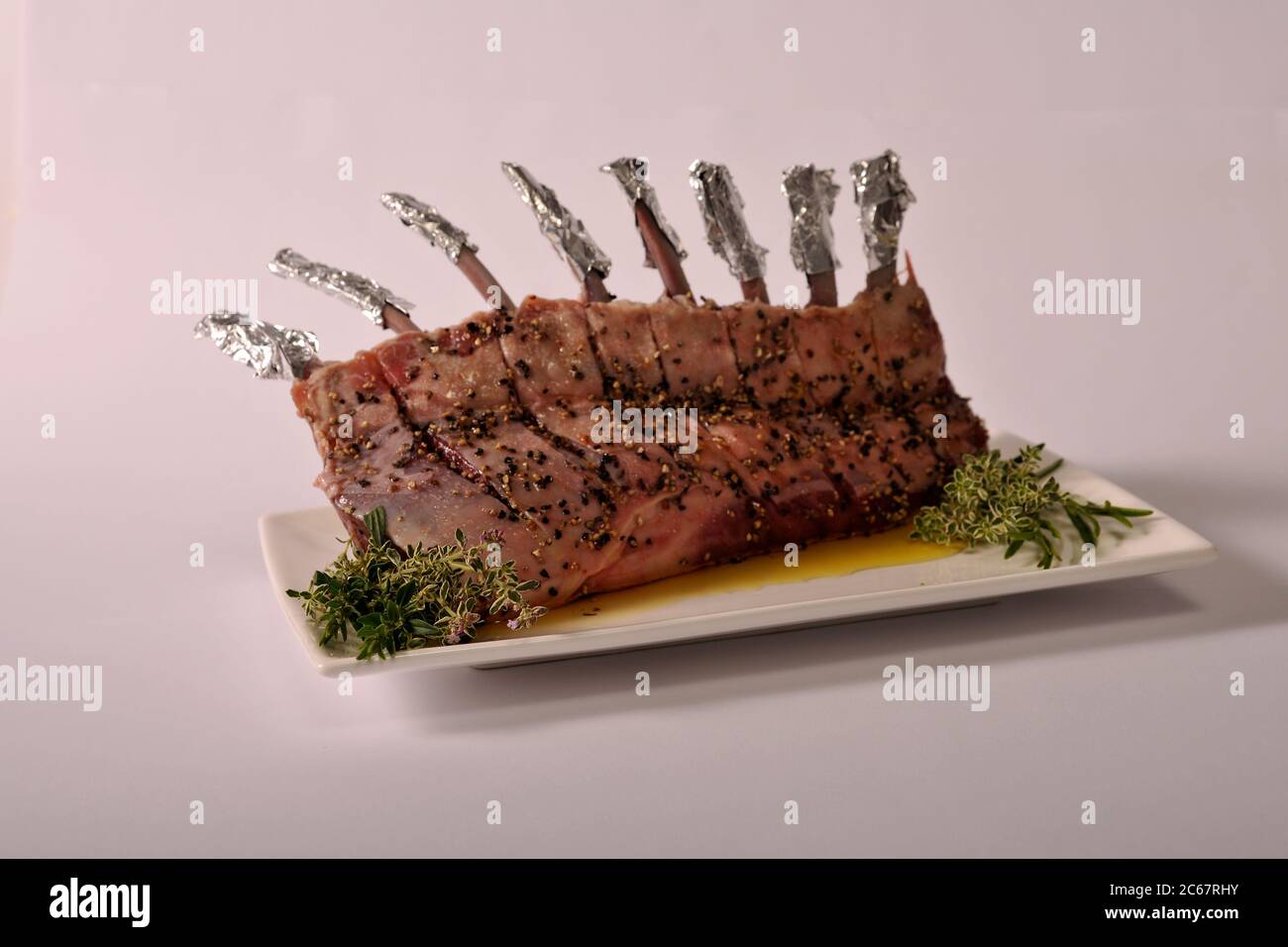 Lamb cutlets fine dining hi-res stock photography and images - Alamy