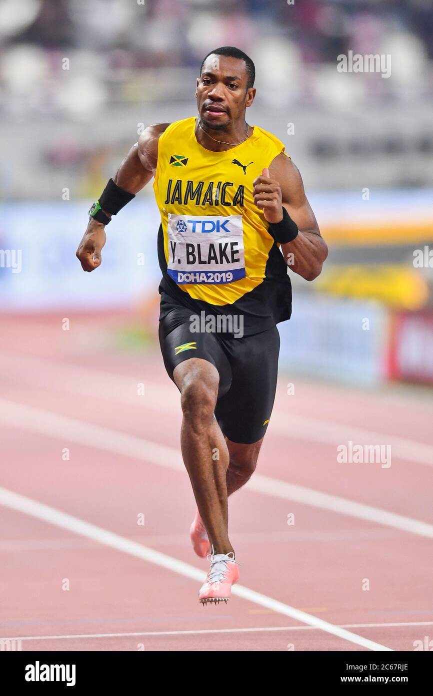 Yohan Blake (Jamaica). 100 Metres men, Semifinal. IAAF World Athletics ...