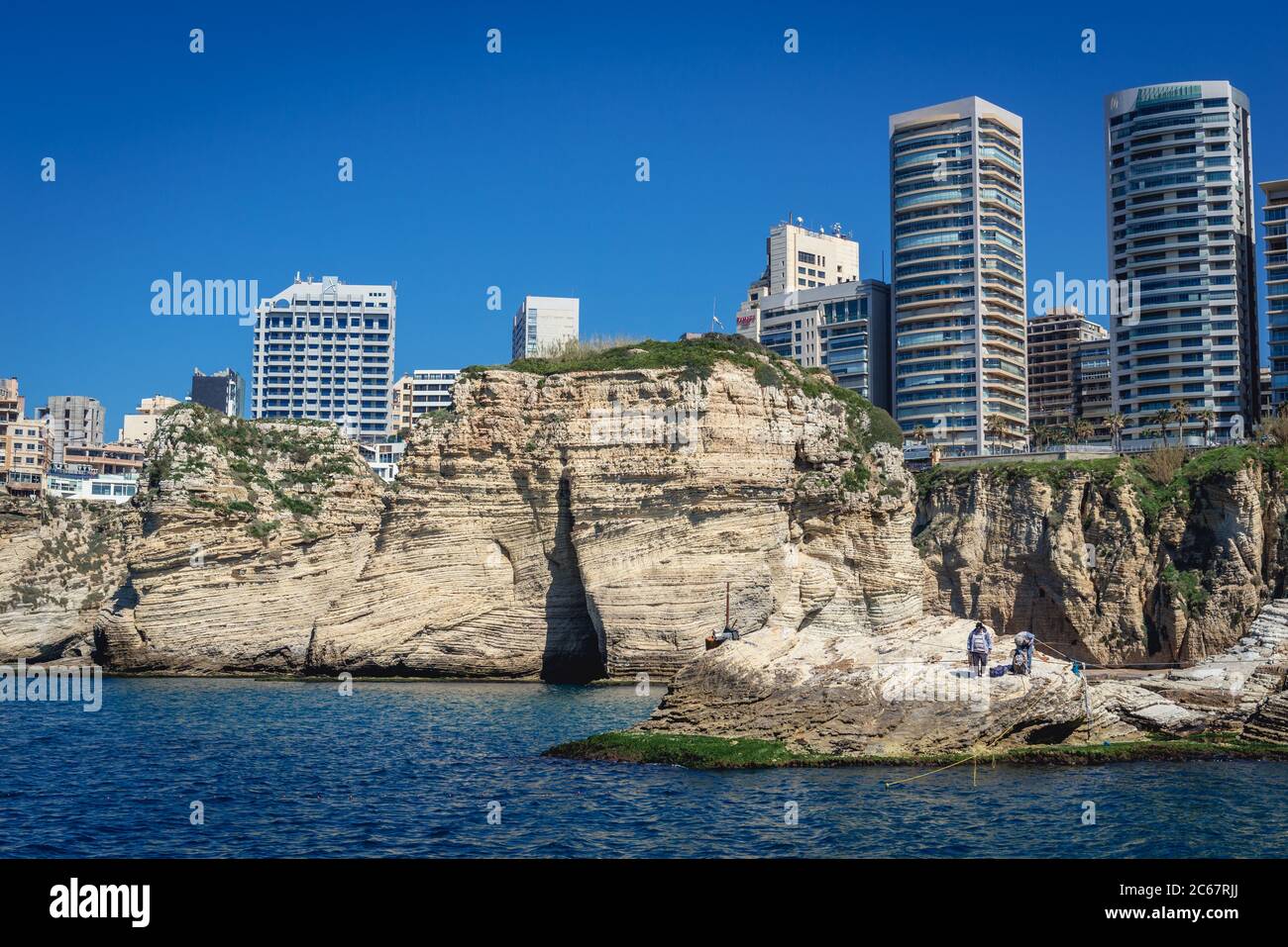 Raouche rocks hi-res stock photography and images - Alamy