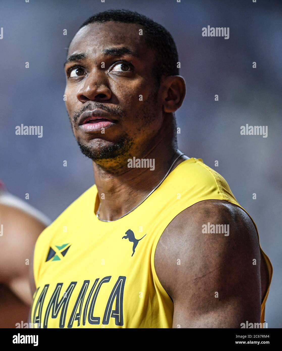 Yohan Blake (Jamaica). 100 Metres men, Semifinal. IAAF World Athletics ...