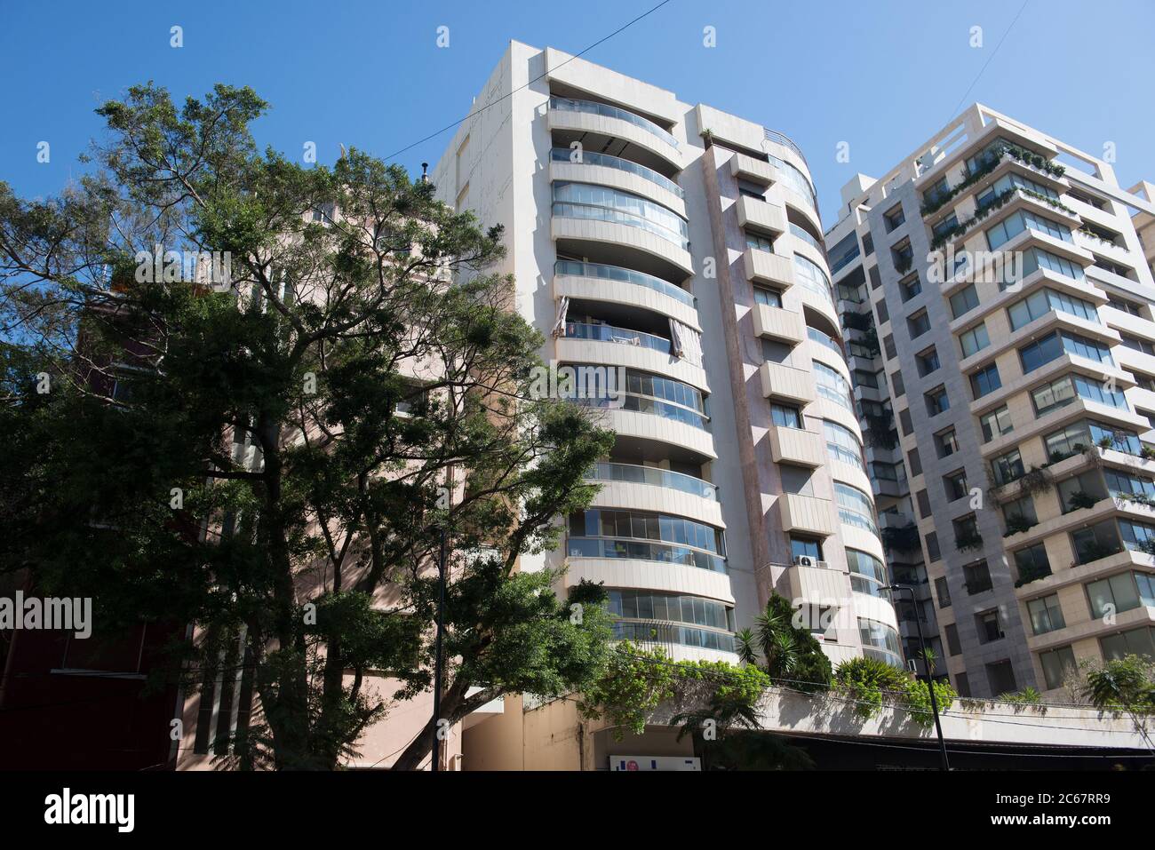 Residential building in Hamra neighborhood of Beirut, Lebanon Stock ...