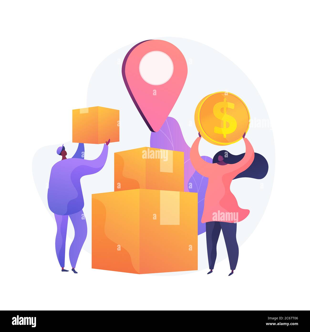 Targeted delivery vector concept metaphor Stock Vector Image & Art - Alamy