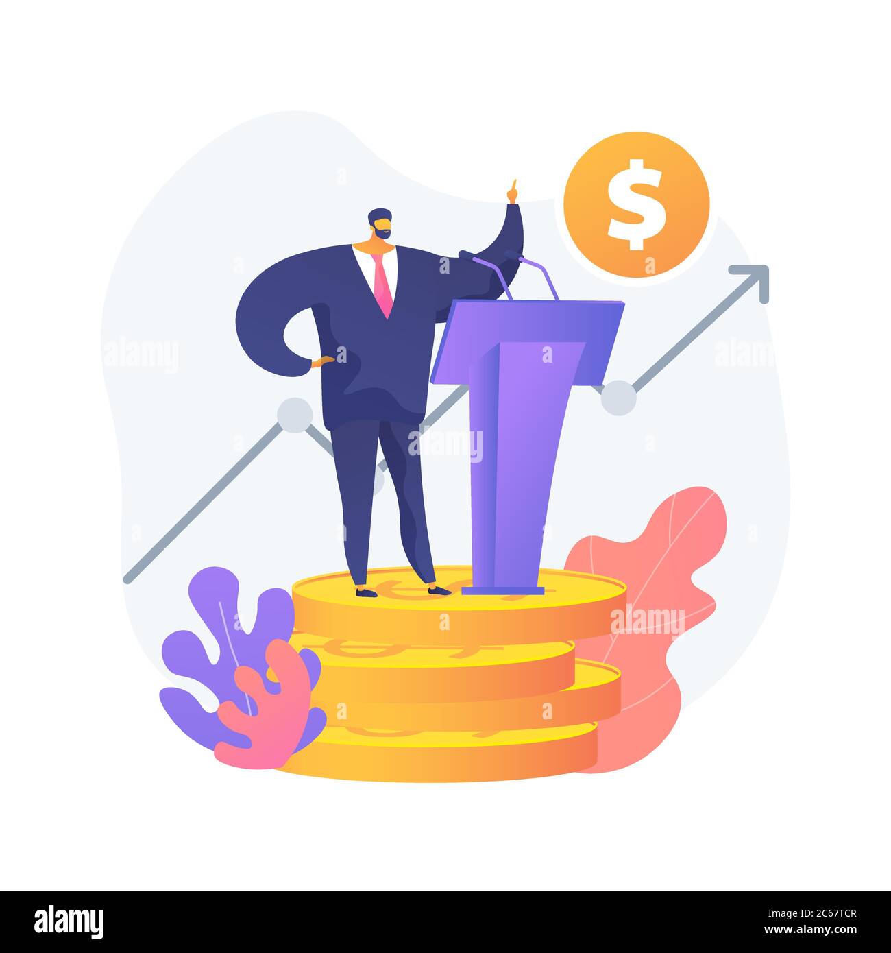 Government spending abstract concept vector illustration Stock Vector ...