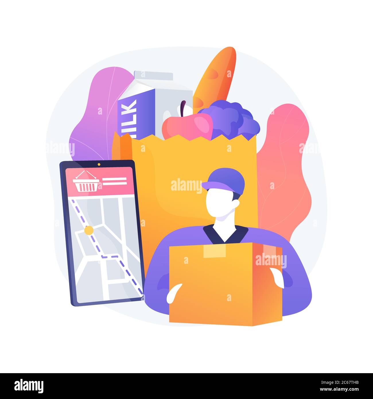 Food pick up Stock Vector Images - Alamy