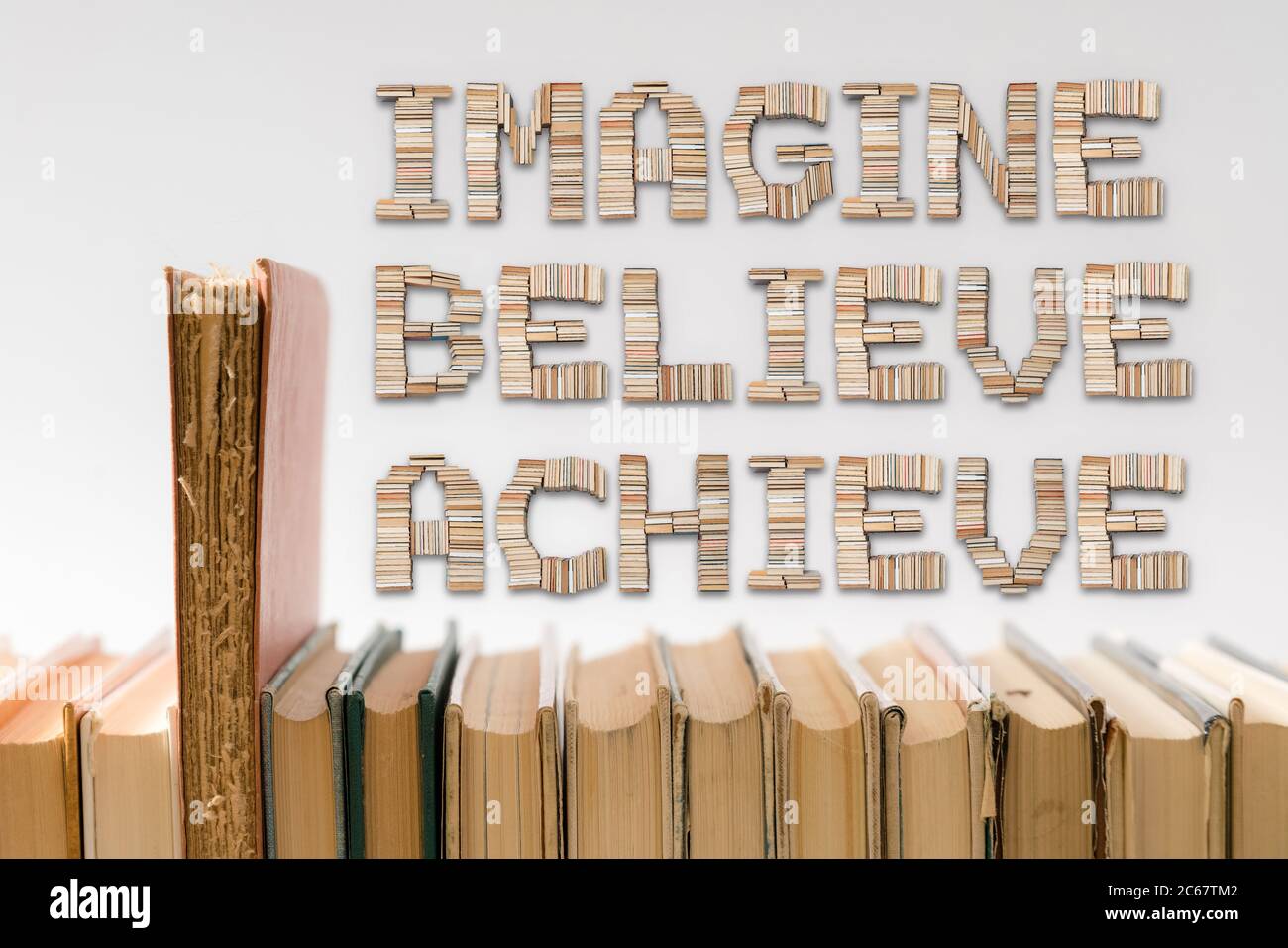 Believe font hi-res stock photography and images - Alamy