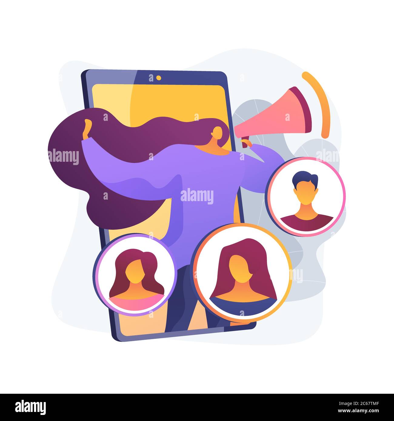 Referral program abstract concept vector illustration Stock Vector ...