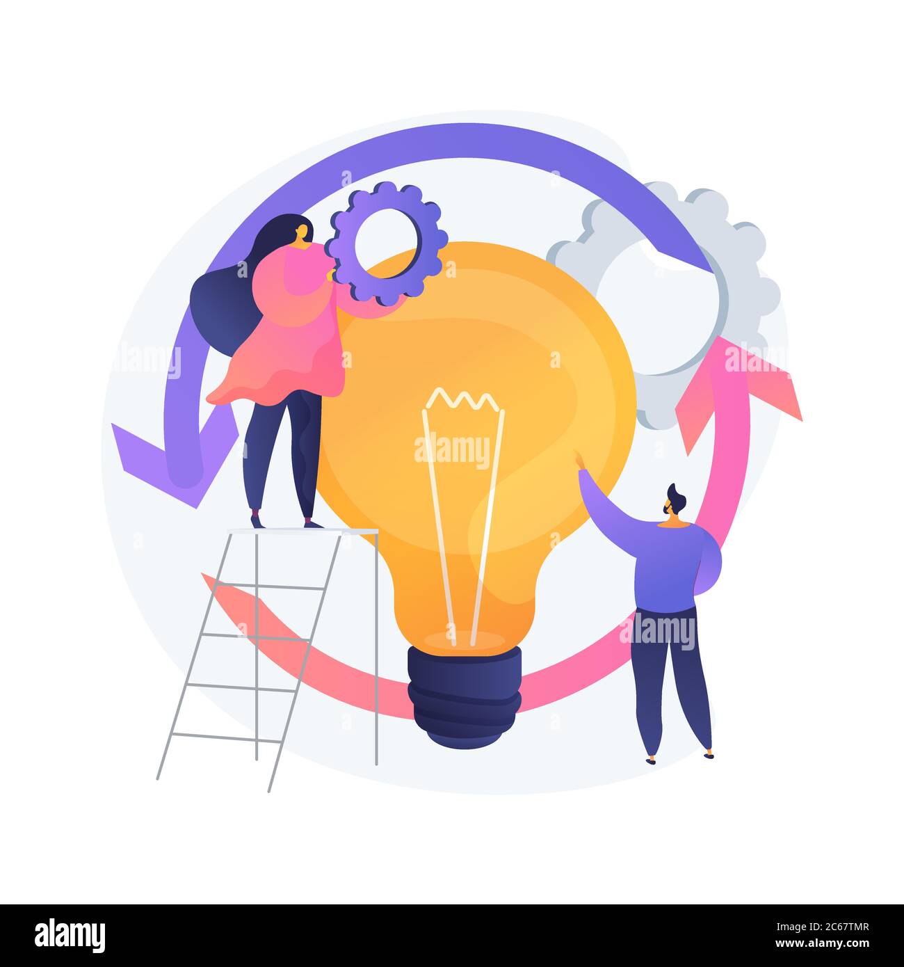 Project life cycle abstract concept vector illustration Stock Vector ...