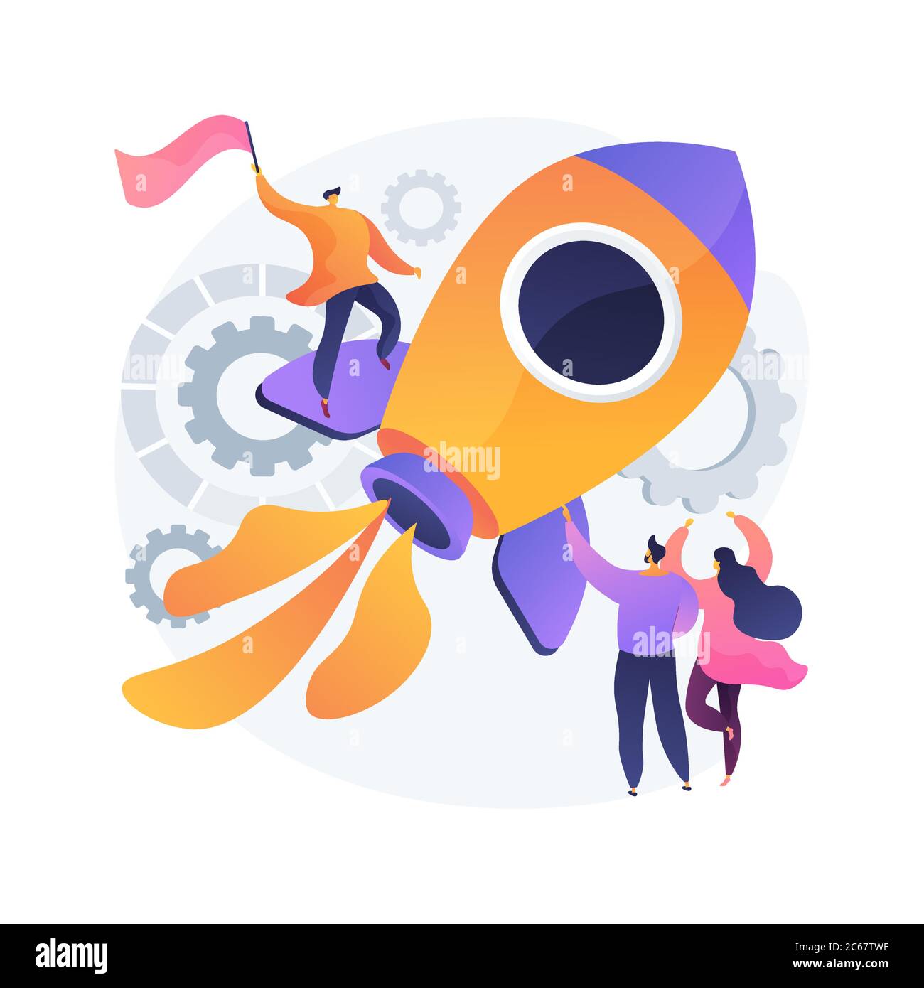 Project closure abstract concept vector illustration Stock Vector Image ...