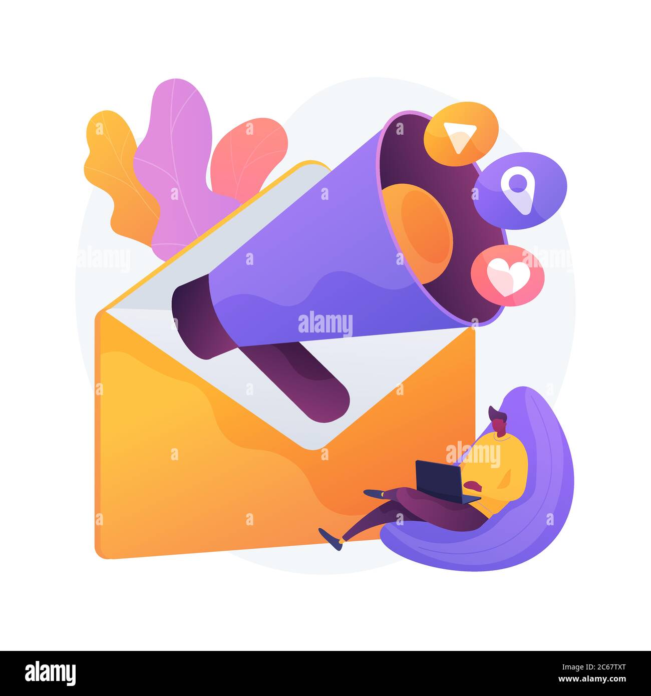 Email marketing abstract concept vector illustration Stock Vector Image ...