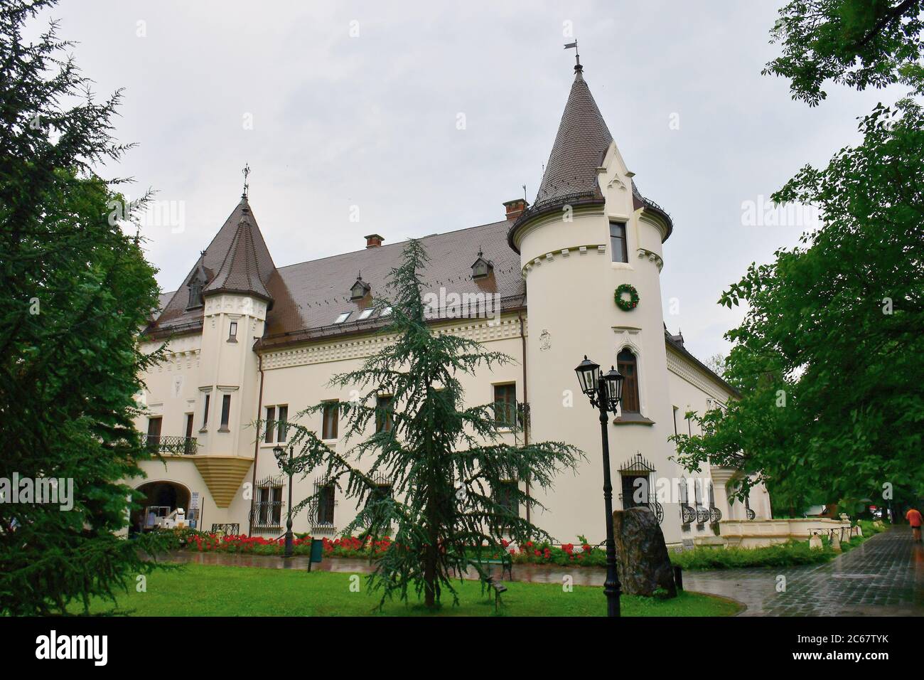 Karolyi castle in Carei, Romania, Europe. Károlyi-kastély Nagykárolyban ...