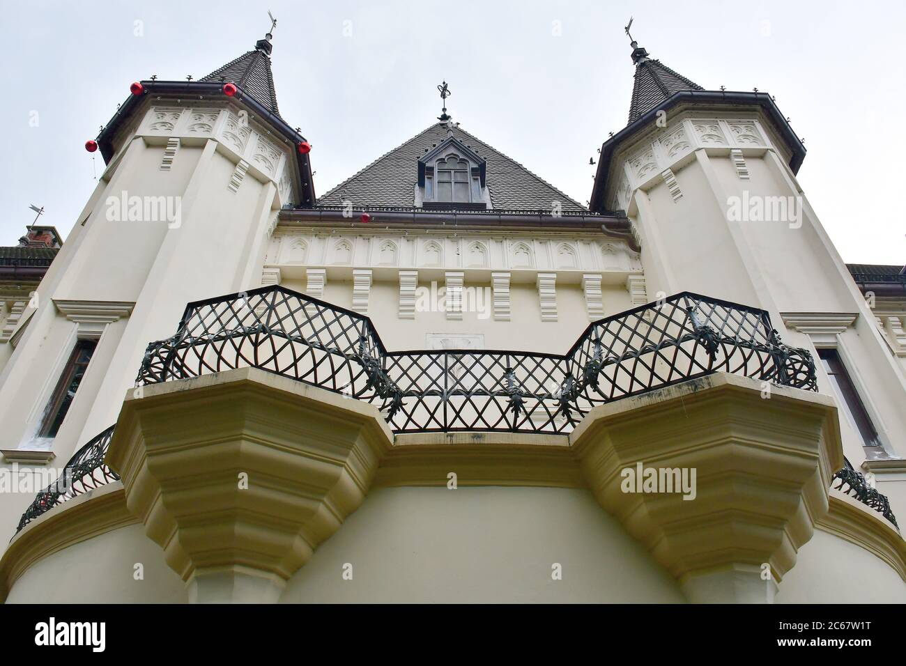 Karolyi castle in Carei, Romania, Europe. Károlyi-kastély Nagykárolyban ...