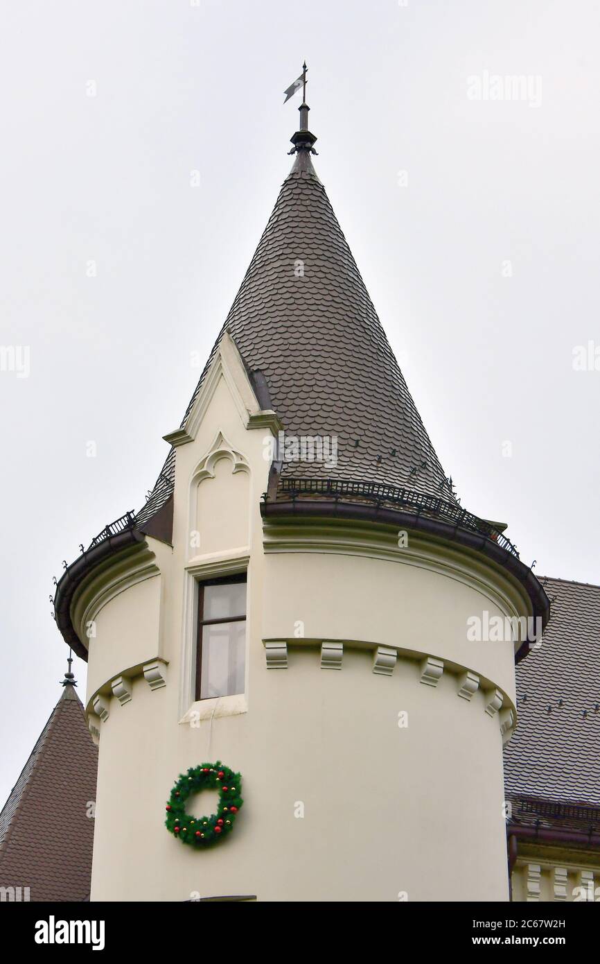 Karolyi castle in Carei, Romania, Europe. Károlyi-kastély Nagykárolyban ...