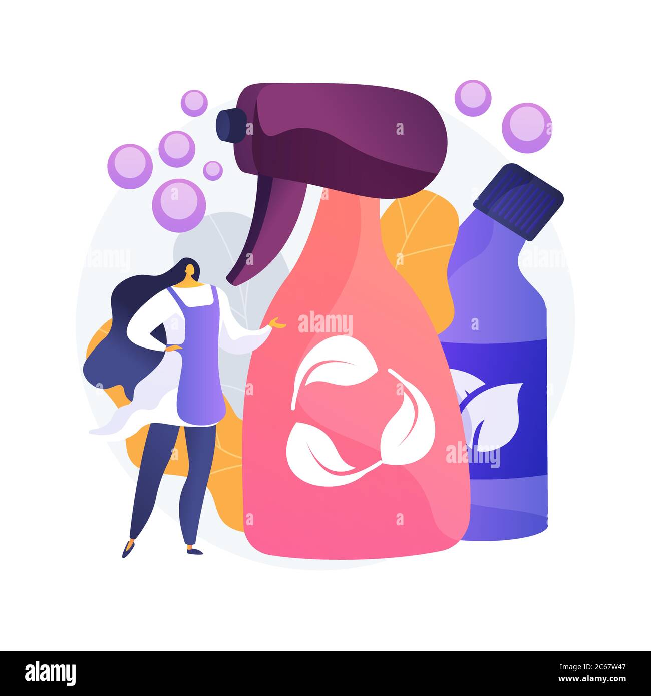 Green cleaning abstract concept vector illustration Stock Vector Image ...