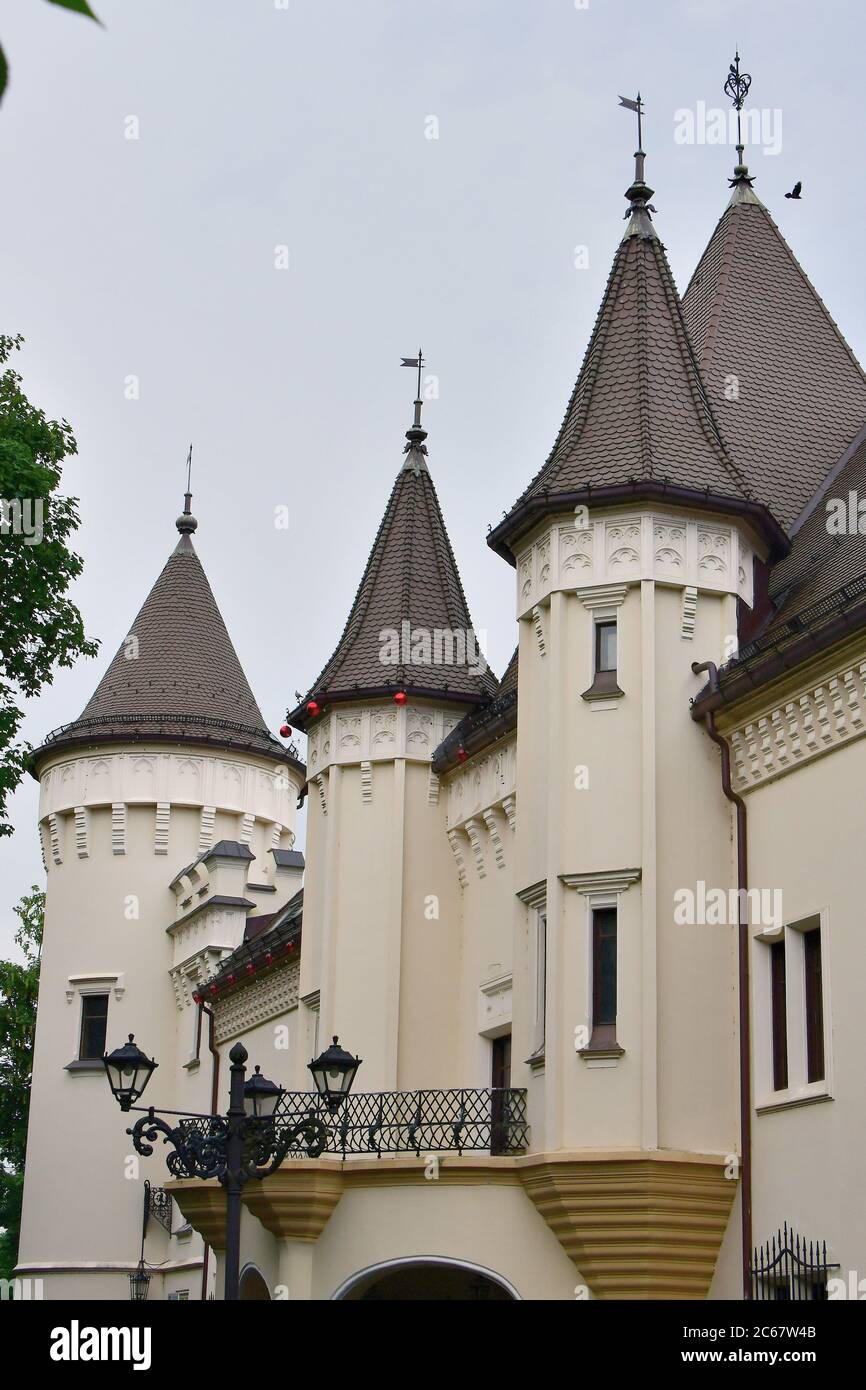 Karolyi castle in Carei, Romania, Europe. Károlyi-kastély Nagykárolyban ...