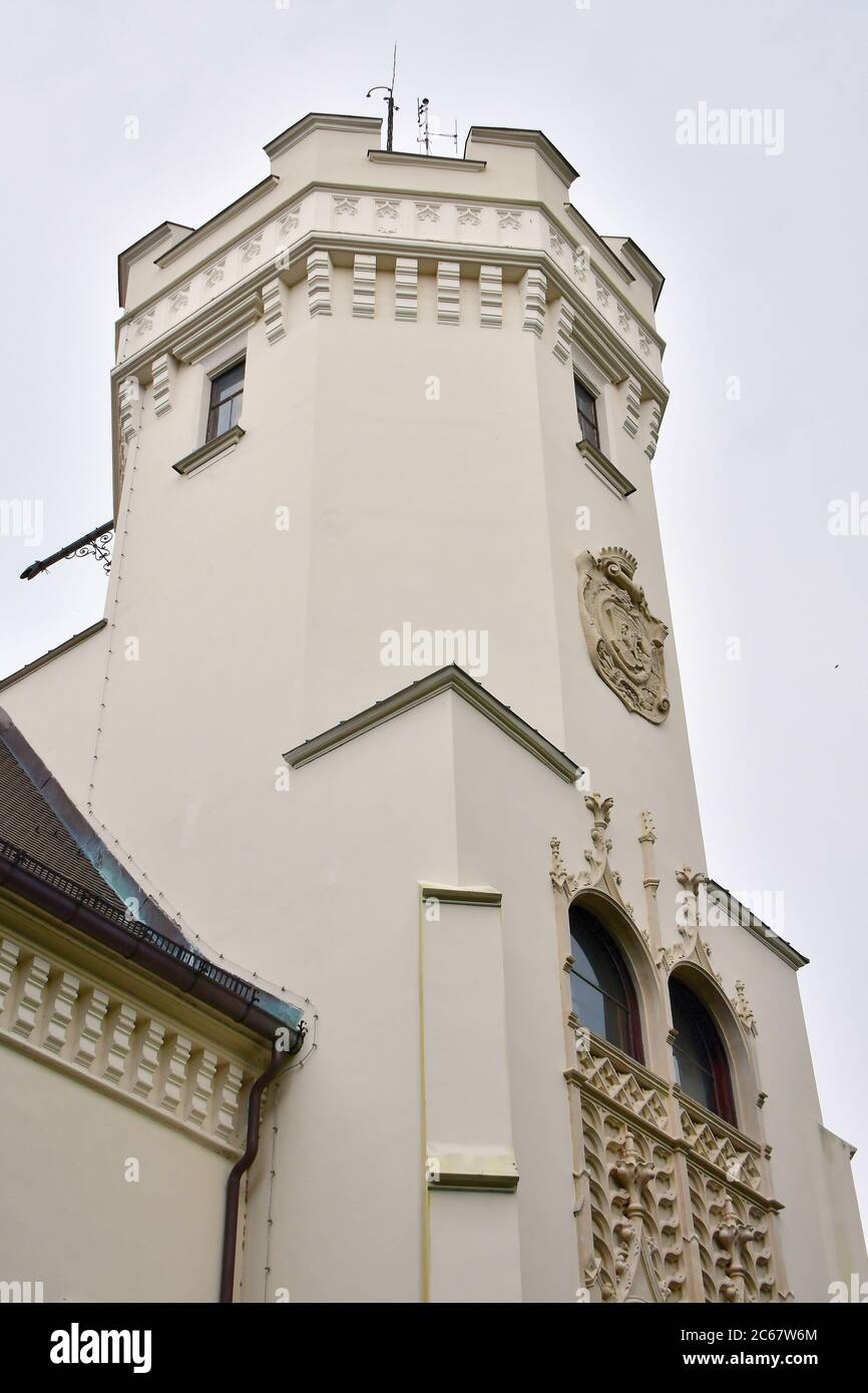 Karolyi castle in Carei, Romania, Europe. Károlyi-kastély Nagykárolyban ...