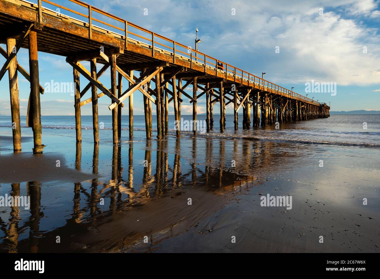 Goleta Beach Pier, California, USA Stock Photo - Alamy