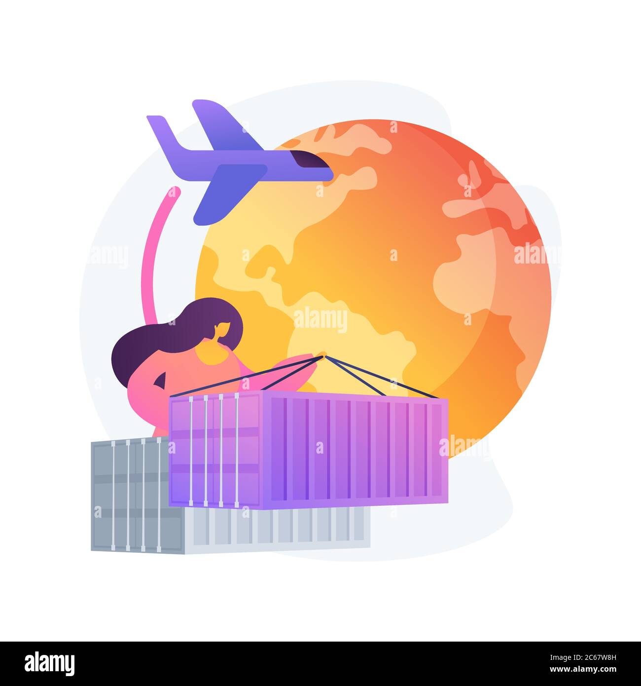Worldwide logistics Stock Vector Images - Alamy
