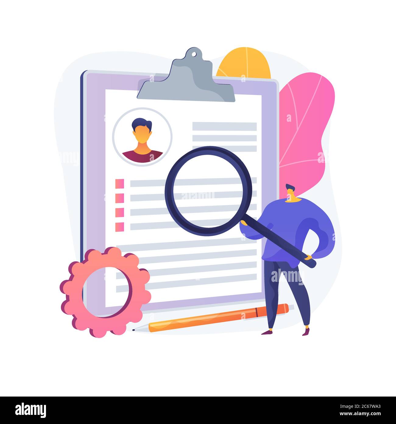 Resume writing service abstract concept vector illustration Stock ...