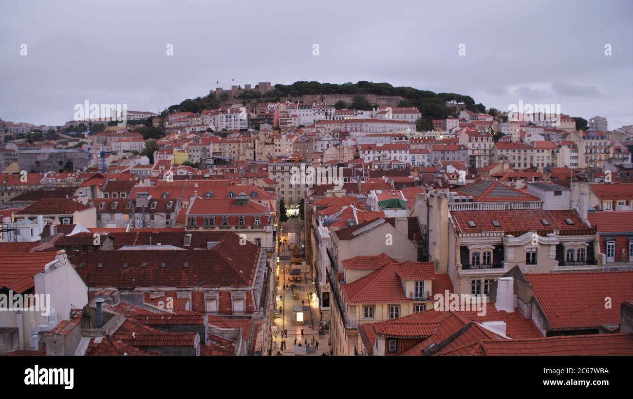Architecture of Lisbon, the Portuguese capital. Wonderful old buildings ...