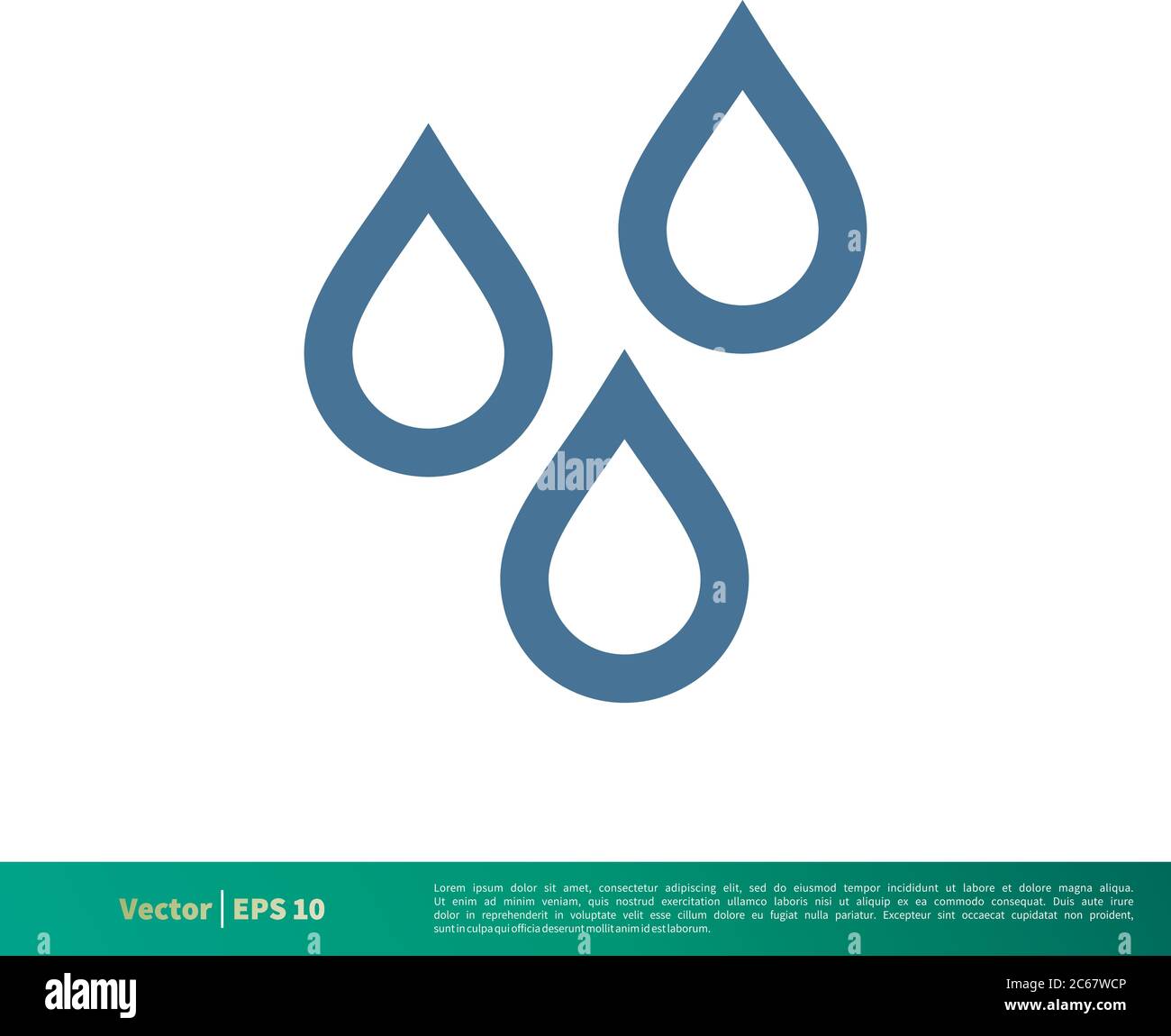 Raindrop logo template hi-res stock photography and images - Alamy