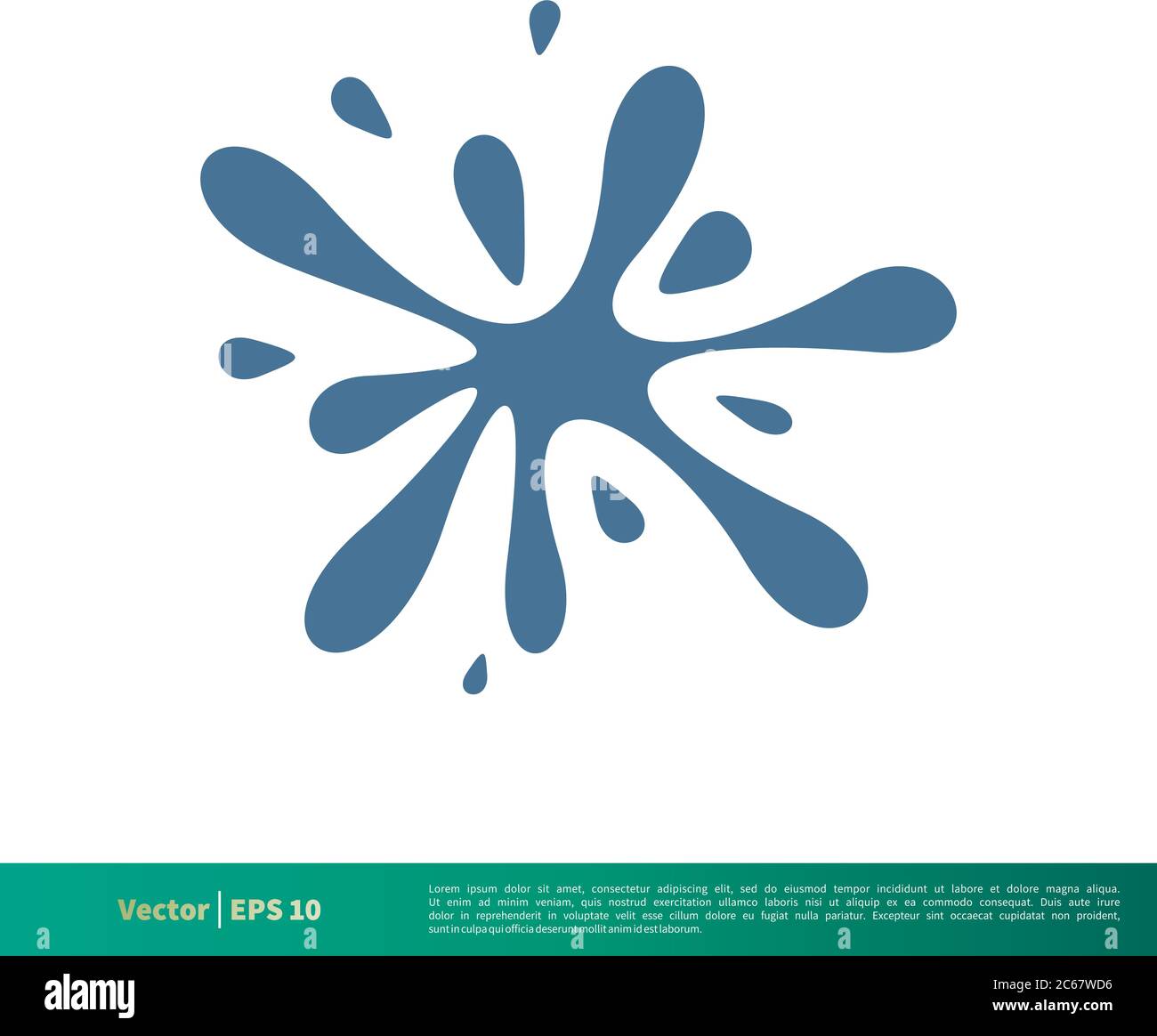 Splash Water Icon Vector Logo Template Illustration Design. Editable ...