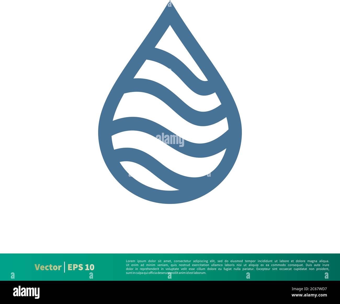 Raindrop logo template hi-res stock photography and images - Alamy