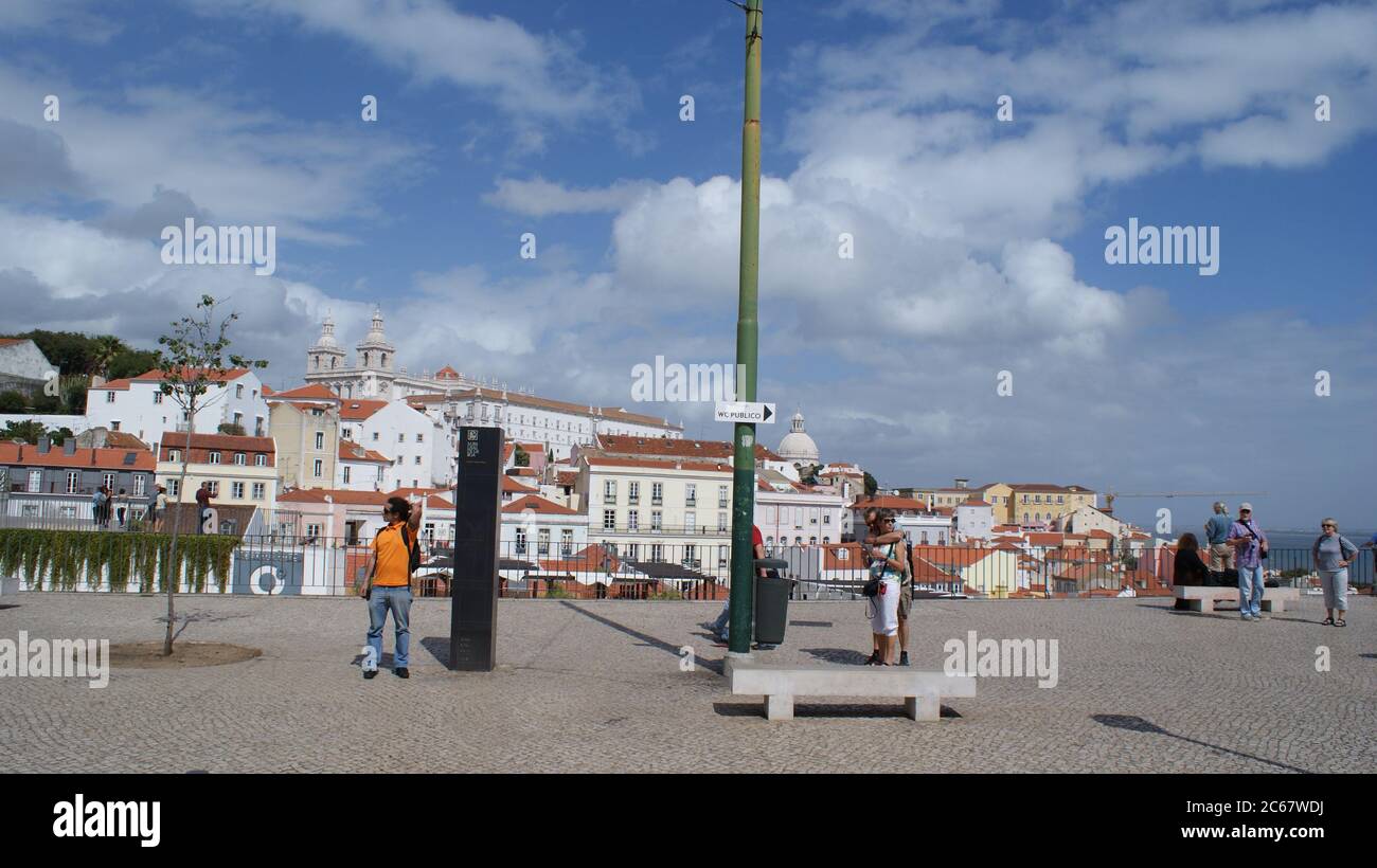 Architecture of Lisbon, the Portuguese capital. Wonderful old buildings ...