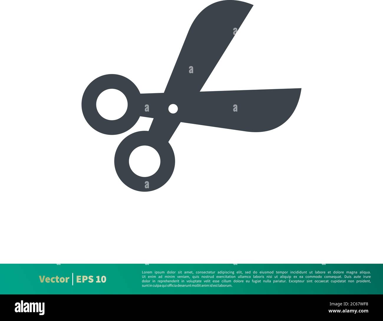 Scissor Icon Vector Logo Template Illustration Design. Editable Vector ...