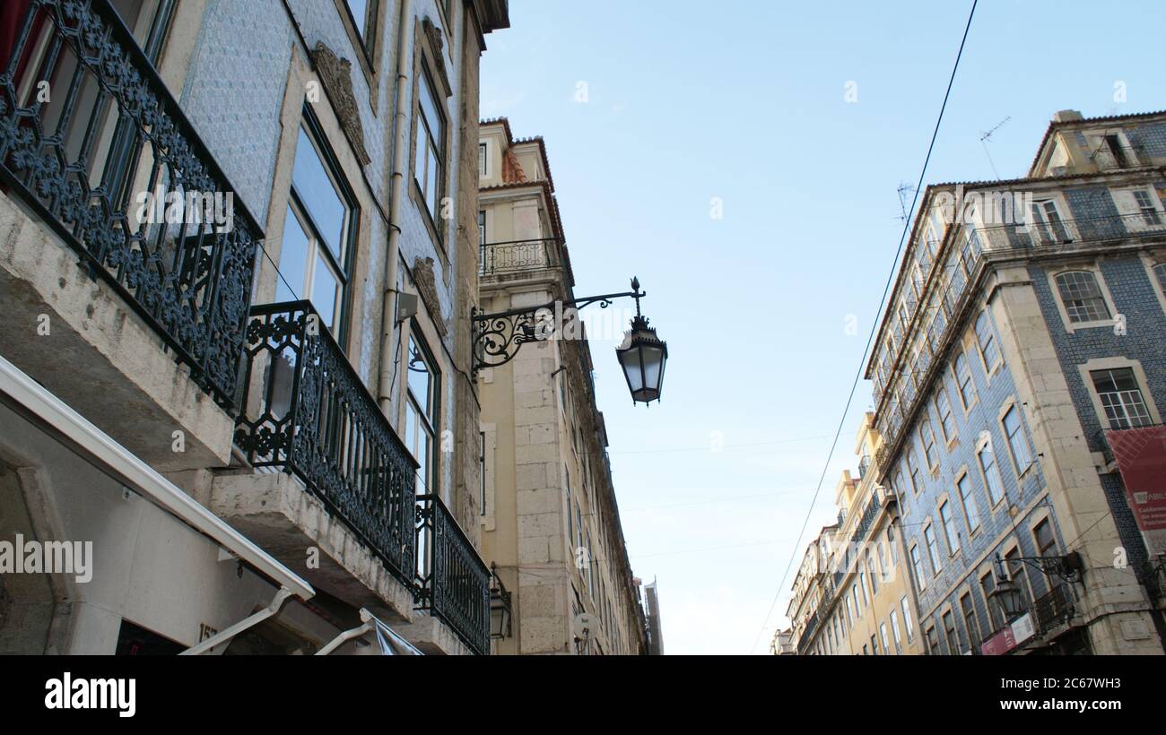Architecture of Lisbon, the Portuguese capital. Wonderful old buildings ...