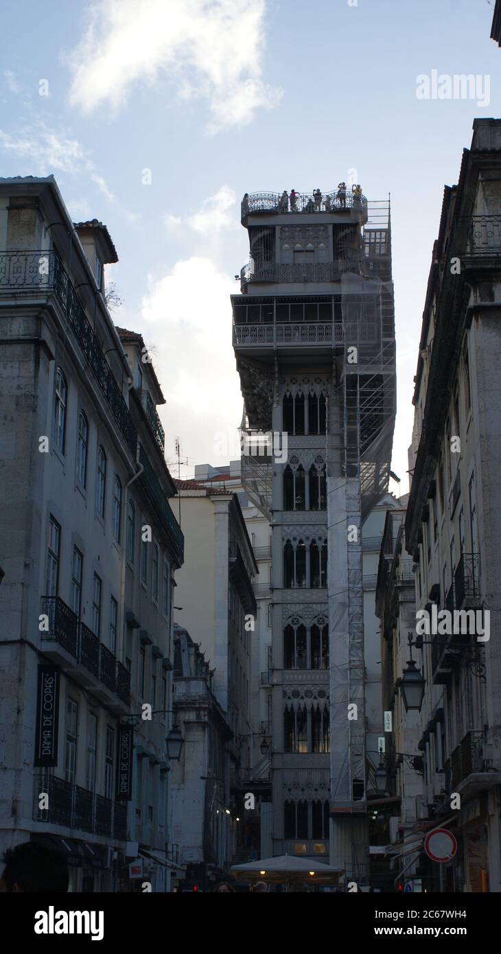 Architecture of Lisbon, the Portuguese capital. Wonderful old buildings ...