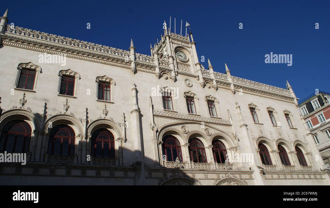 Architecture of Lisbon, the Portuguese capital. Wonderful old buildings ...