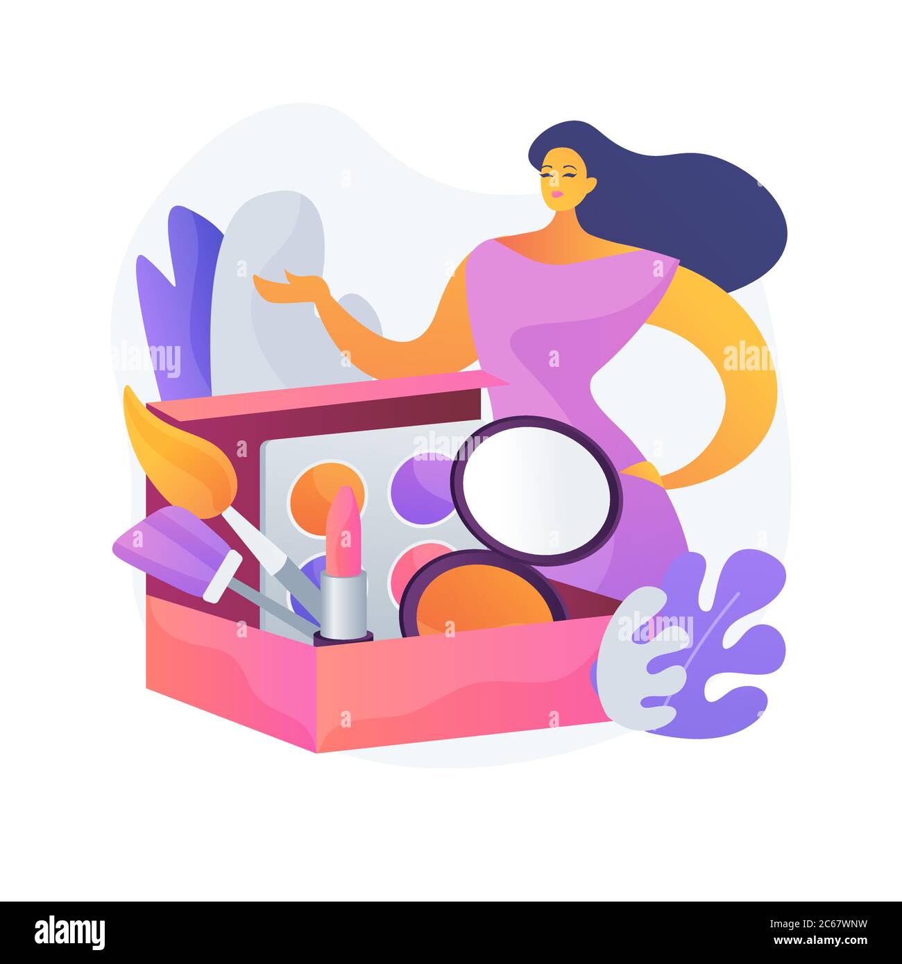 Beauty box abstract concept vector illustration Stock Vector Image ...