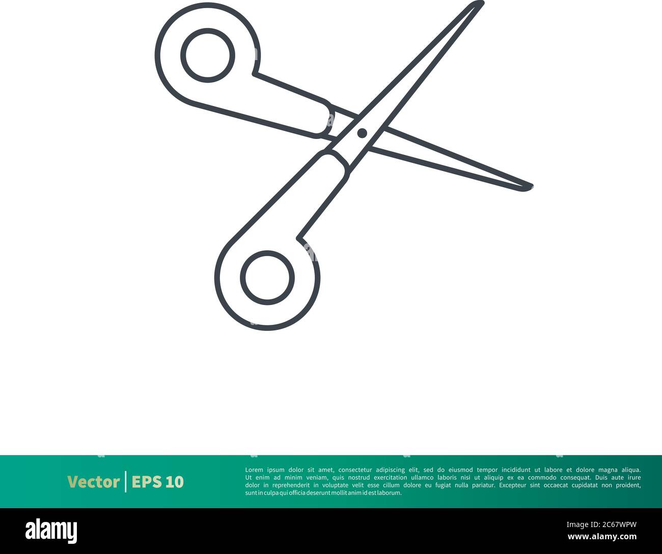 Scissor Icon Vector Logo Template Illustration Design. Editable Vector ...