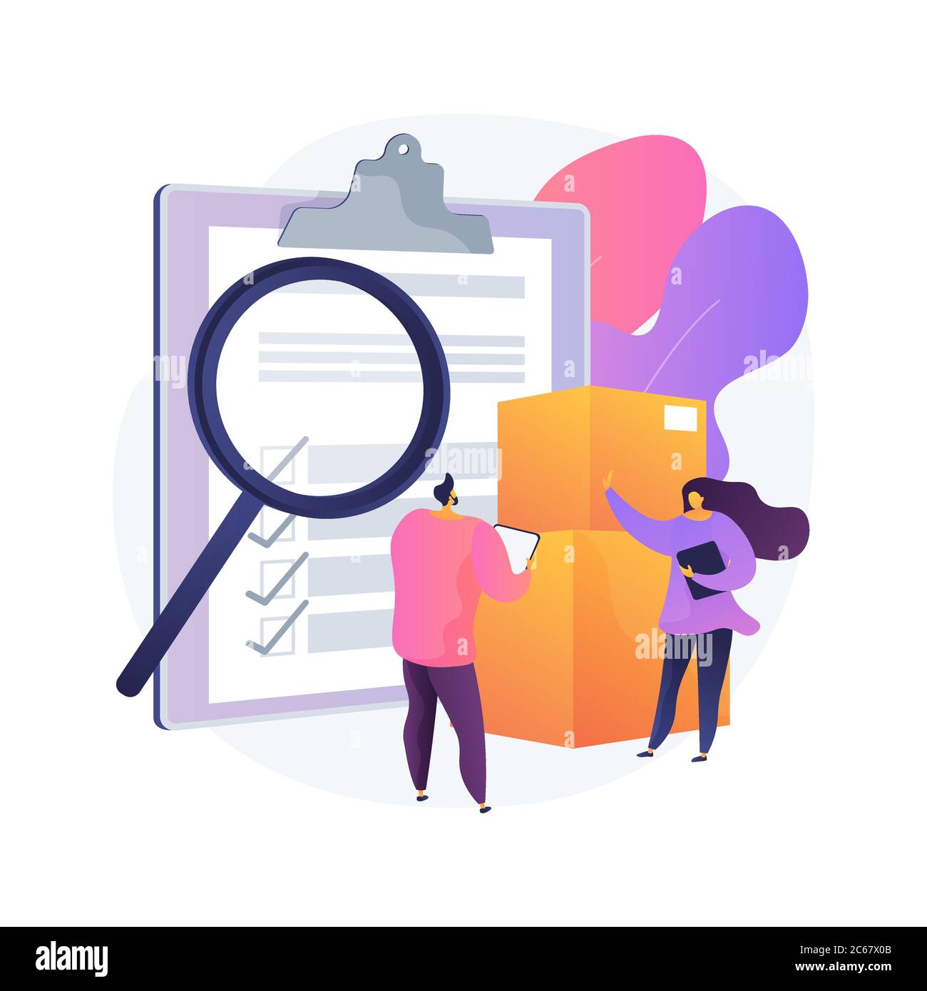 Product quality control abstract concept vector illustration Stock ...