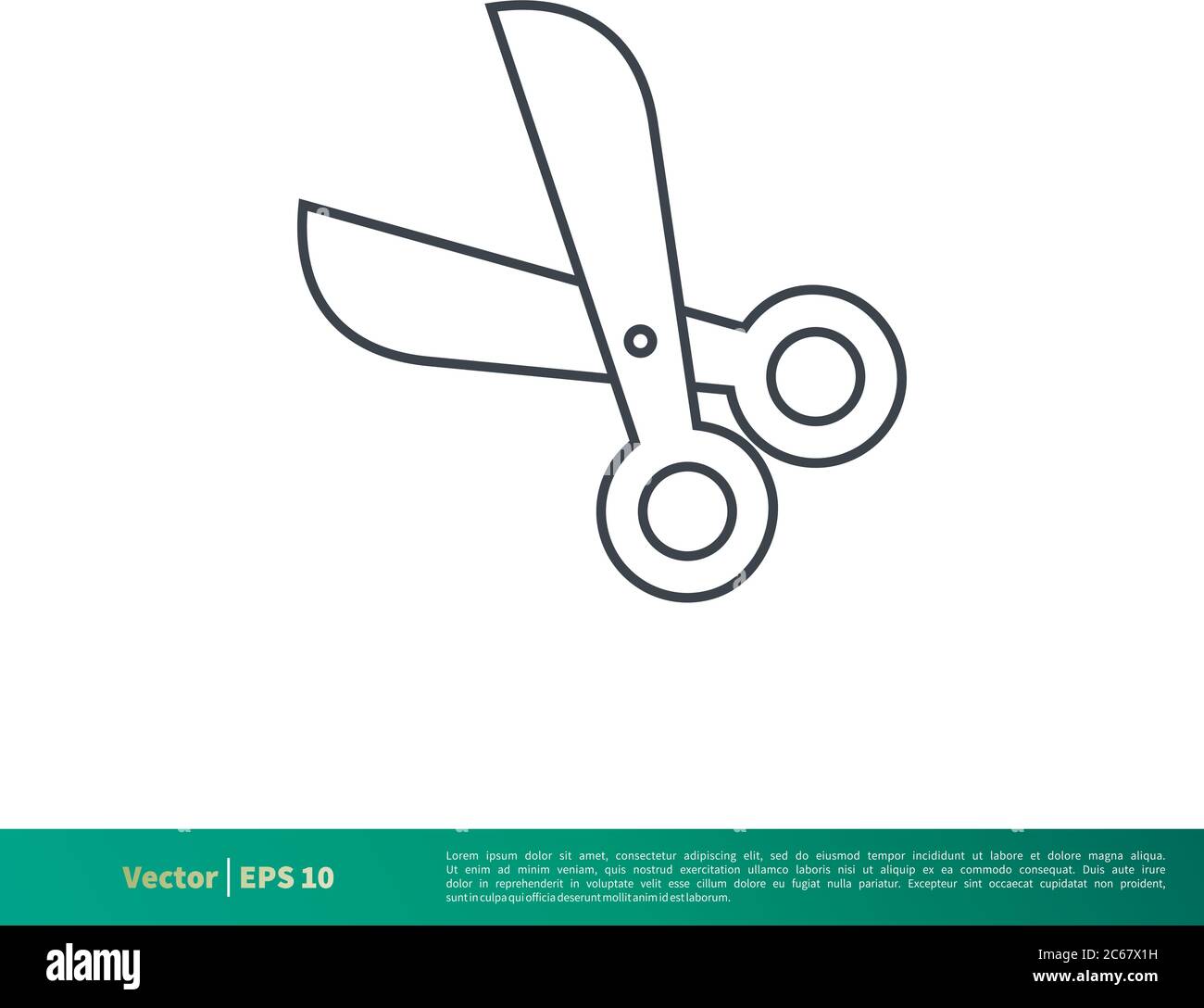 Scissor Icon Vector Logo Template Illustration Design. Editable Vector ...