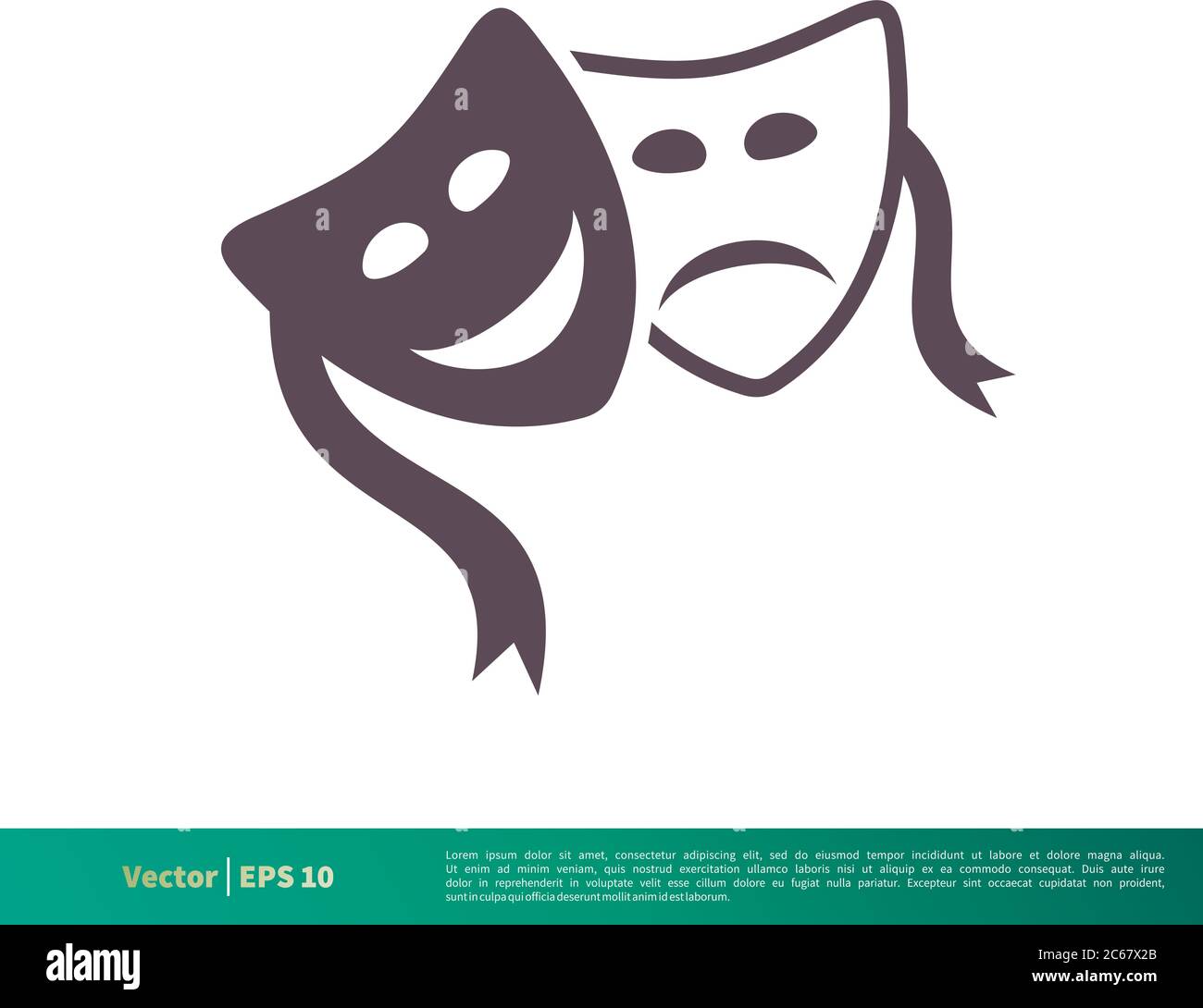 Theater Icon Vector Logo Template Illustration Design. Editable Vector ...