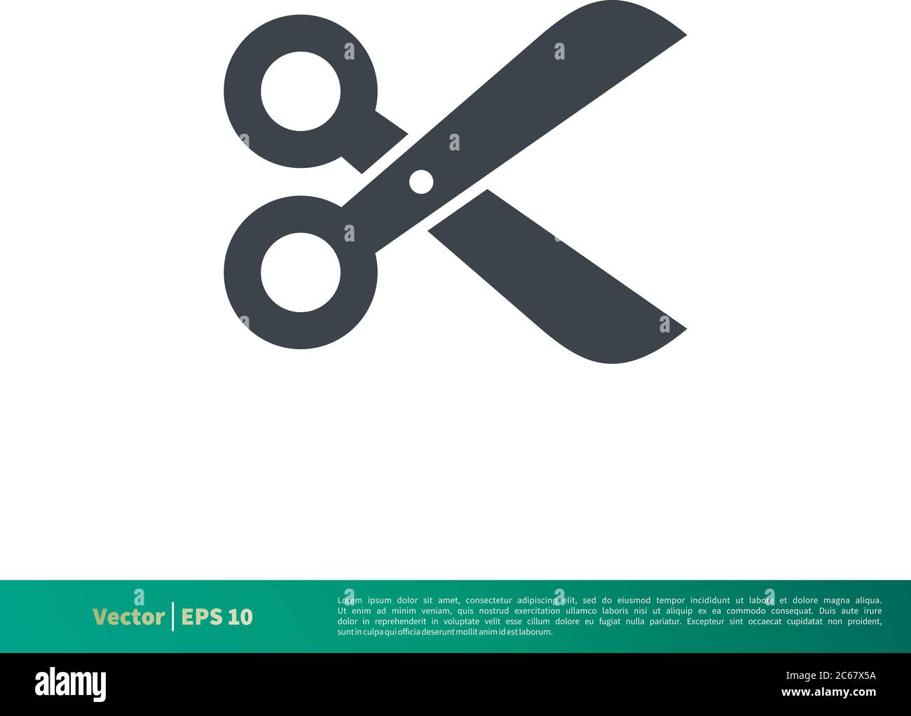 Scissor logo hi-res stock photography and images - Alamy