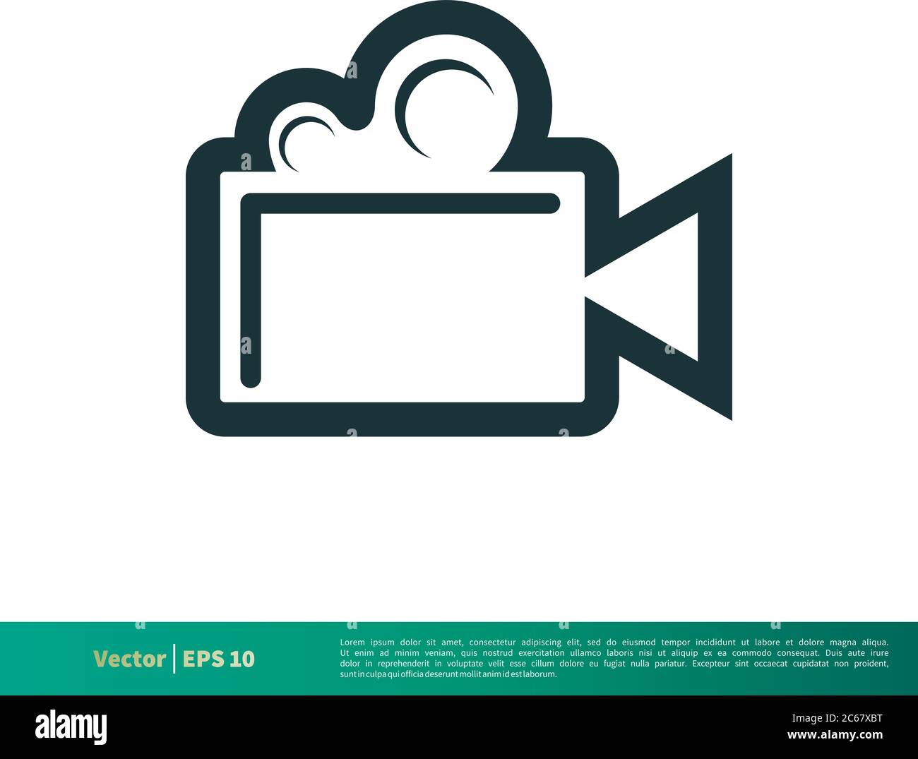 Movie, Cinema Icon Vector Logo Template Illustration Design. Editable ...