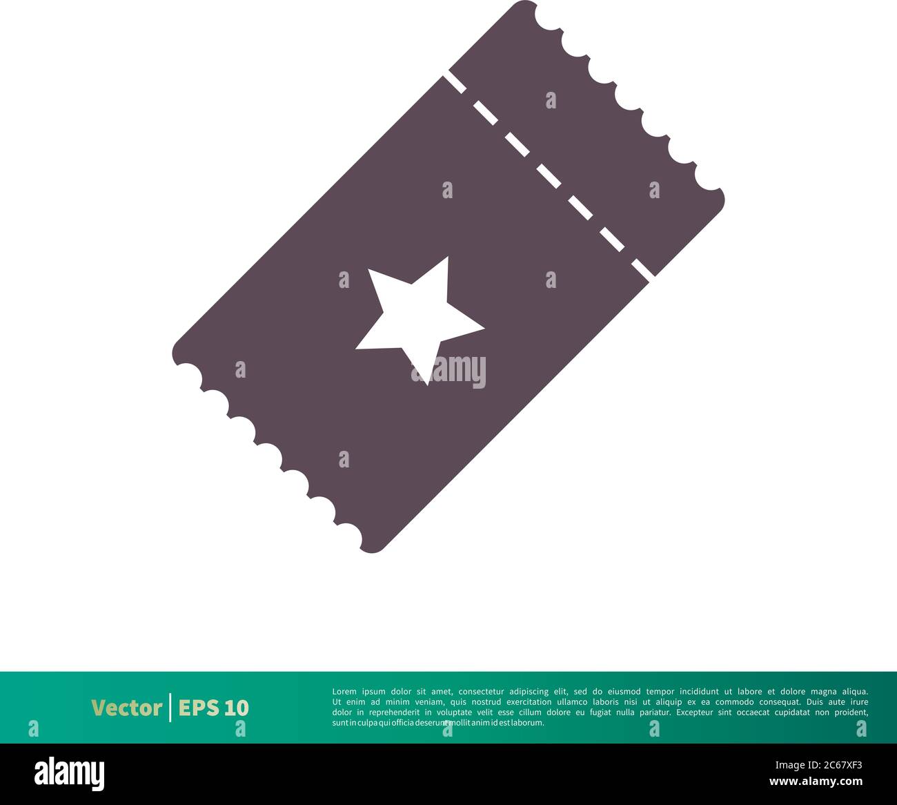 Ticket Icon Vector Logo Template Illustration Design. Editable Vector ...